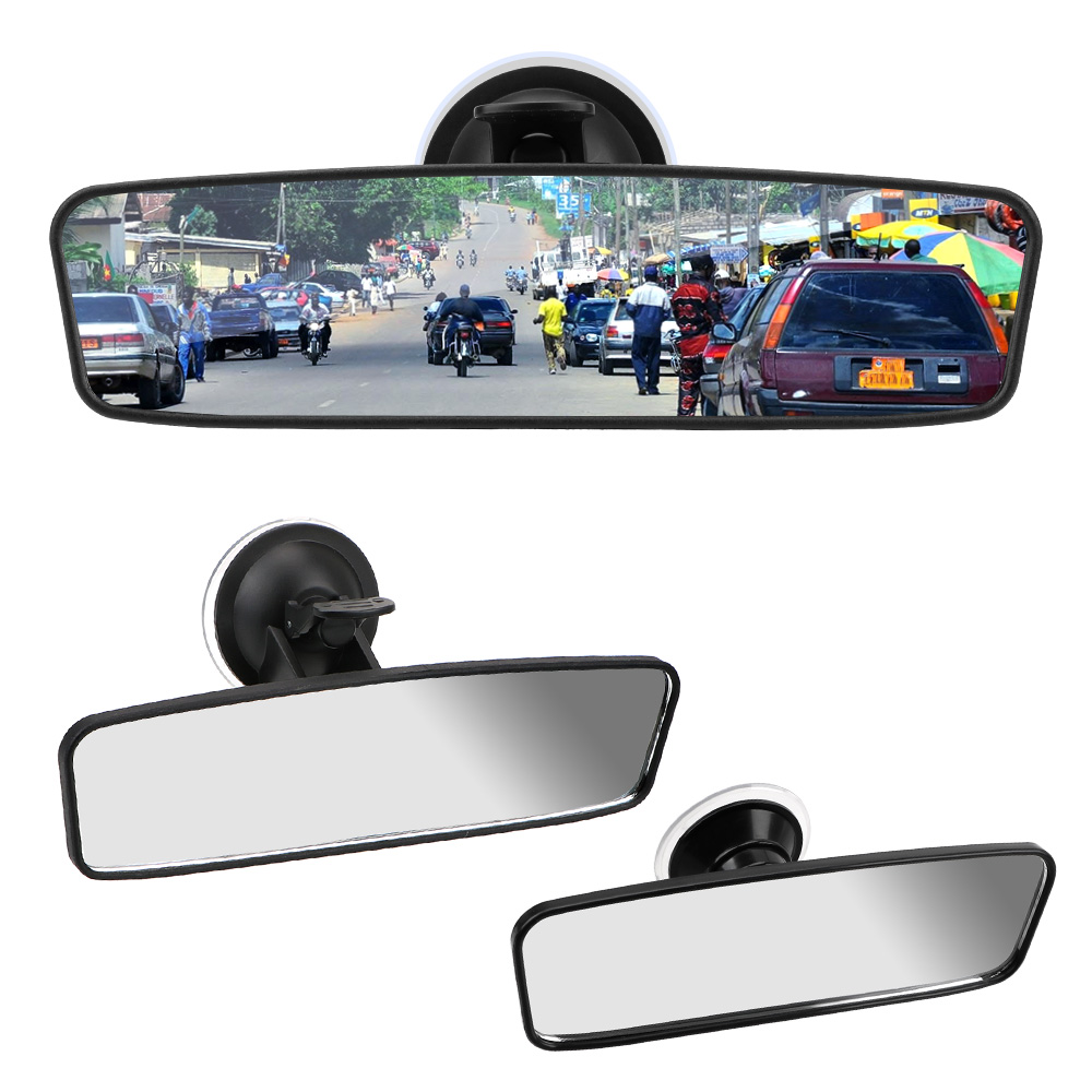 Car Rear Mirror Wide angle Rearview Mirror Adjustable Suction Cup Auto Assisting Mirror Interior Rear View Mirror 360 Rotates AliExpress