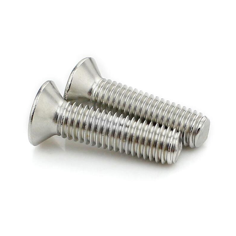50X Stainless Countersunk Screw M1.6 M2 M3 M4 M6 Flat Head Cross Bolt ...