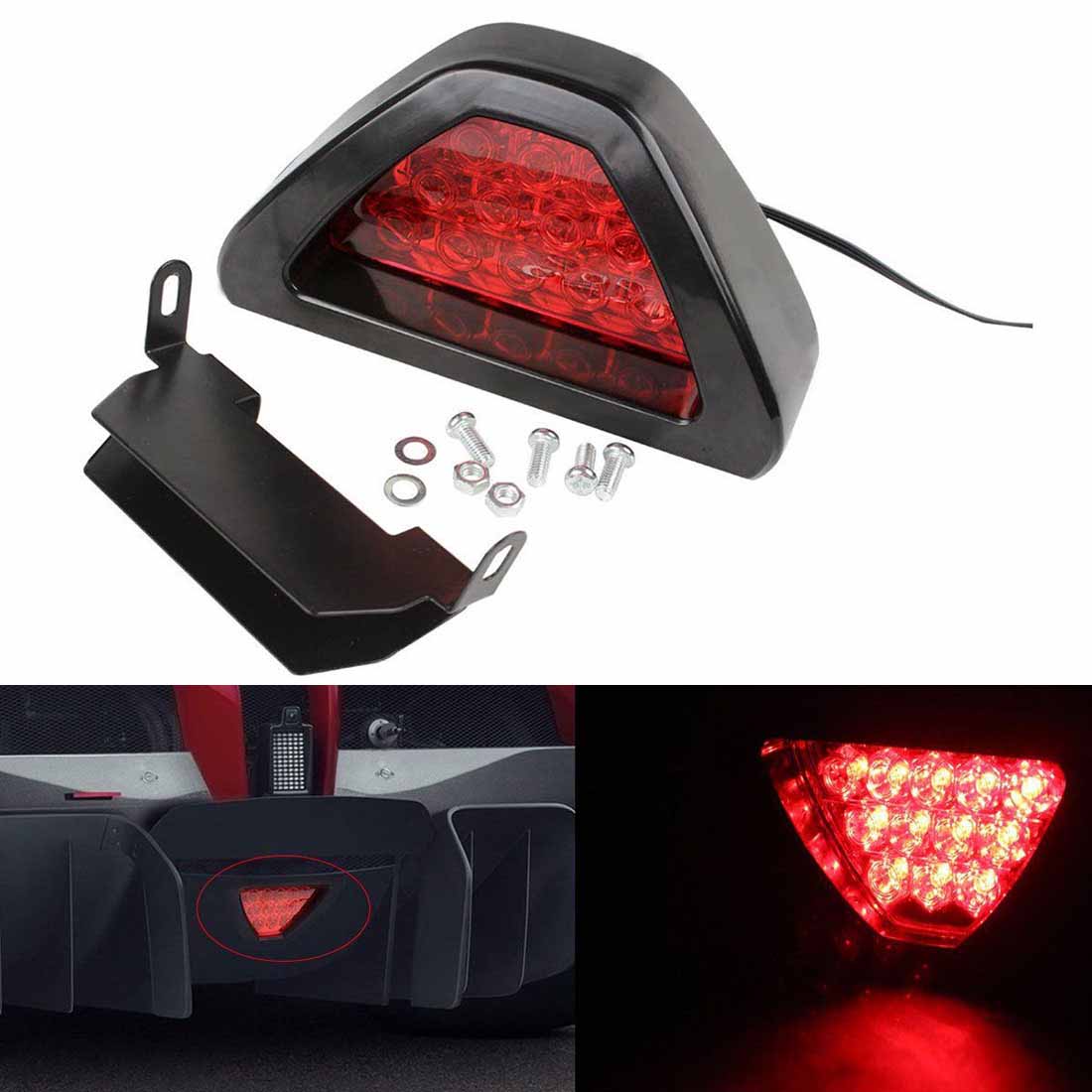 New Universal 12 LED Car Tail Triangle Rear Brake Light Motorcycle Car ...