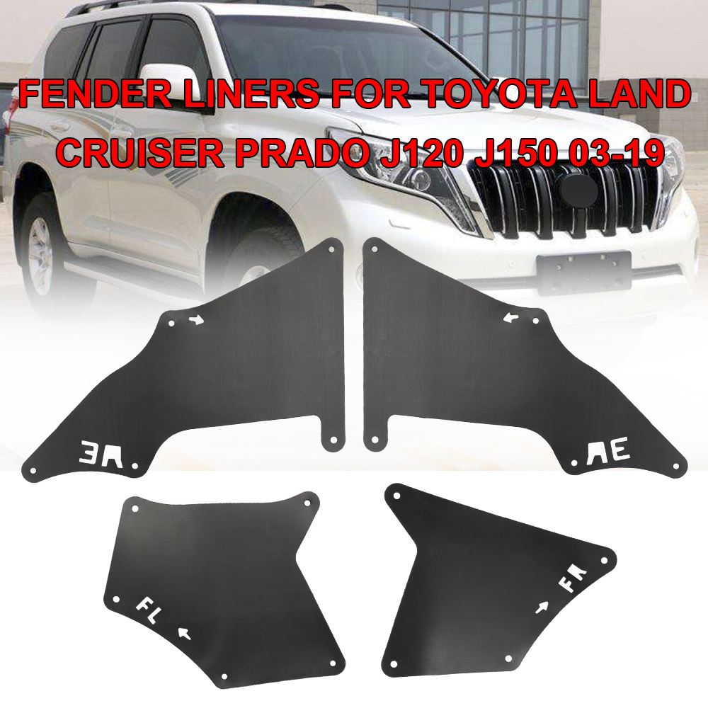 YHTAUTO Set Of 4 Splash Shield Fender Inner Liners Mud Flaps