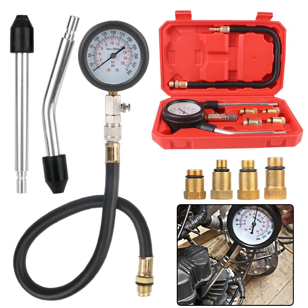 Generic Pressure Gauge Professional Engine Compression Meter with M10 ...