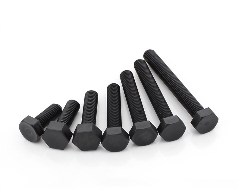 Nylon Hex Screws Plastic Bolts Black M3 M4 M5 M6 M8 M10 M12 hexagonal ...