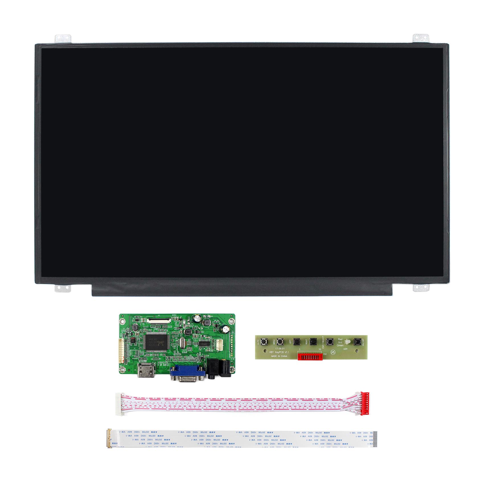 HDMI VGA LCD Controller Board 17.3" N173HCE NV173FHM 1920x1080 IPS LCD ...