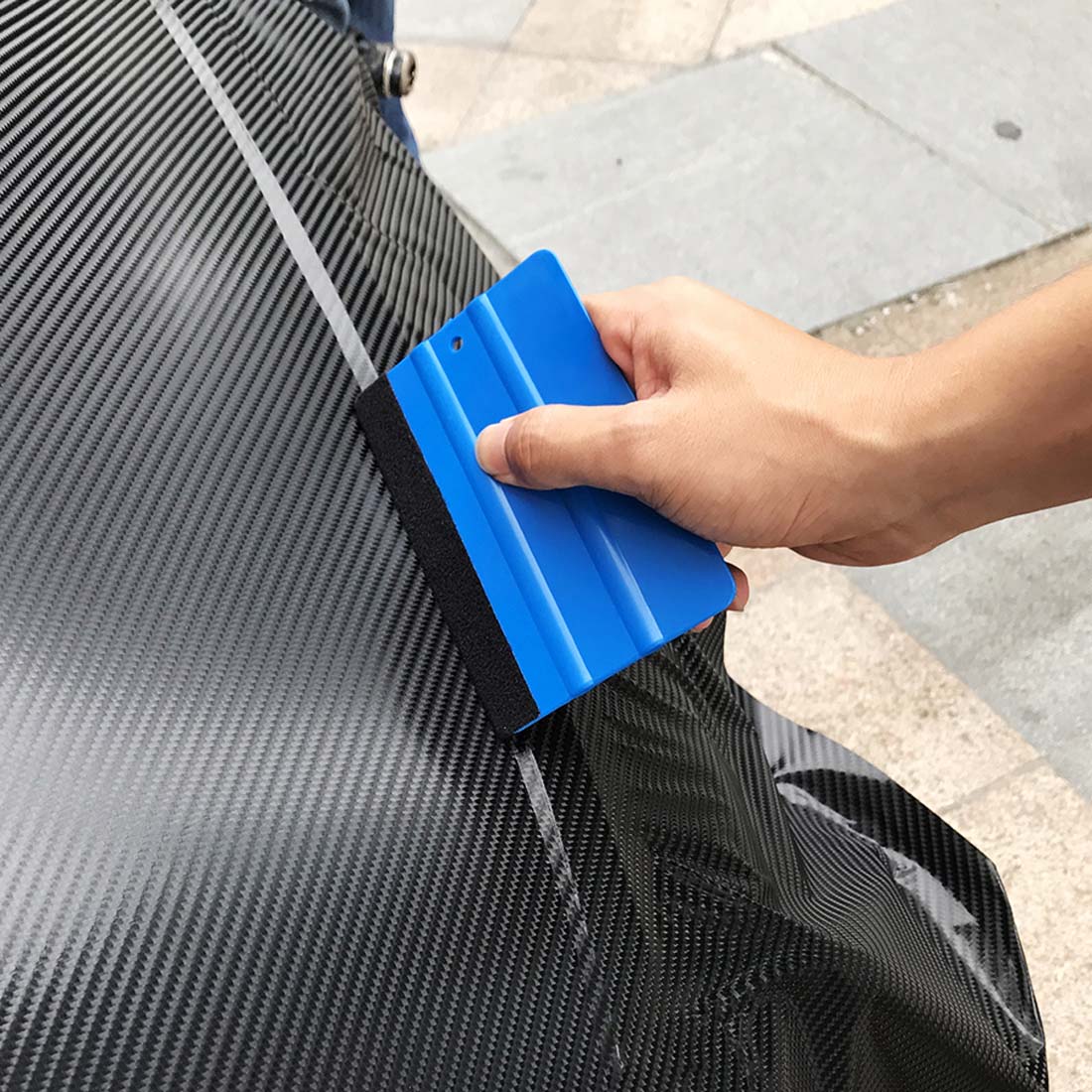 Car Van Bike Scraper For 3M Pro Felt Edge Vinyl Wrap Wrapping Squeegee ...